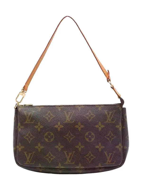 LOUIS VUITTON 2000 Monogram Pochette Accessoires Shoulder Bag - Brown