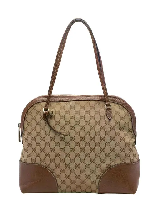 Gucci Medium Gg Canvas Bree Dome Tote Bag - Neutrals