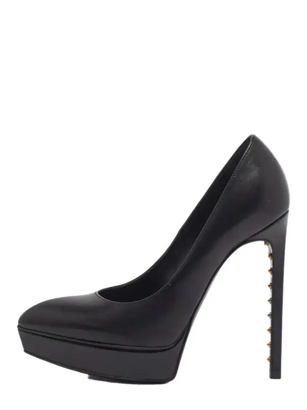 Saint Laurent Janis Studded-heel Pumps - Black