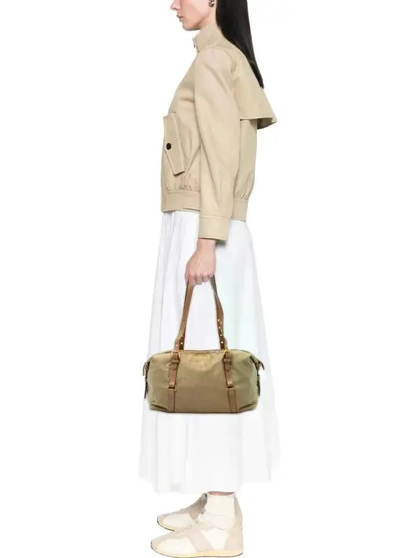 Prada 2000-2013 Canvas Canapa Logo Shoulder Bag - Neutrals