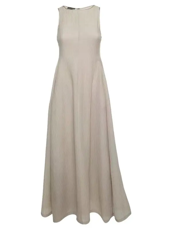 Emporio Armani Sleeveless Maxi Dress - Neutrals