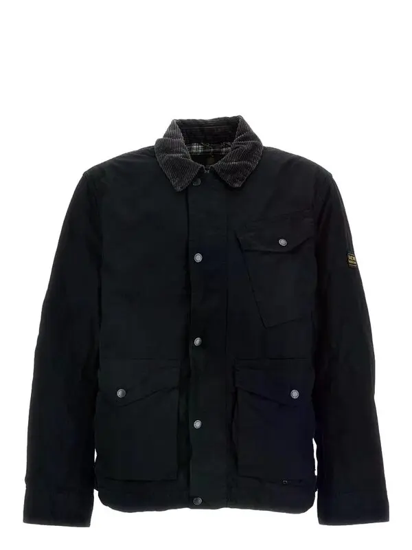 BARBOUR INTERNATIONAL Corduroy-collar Multi-pocket Jacket - Black