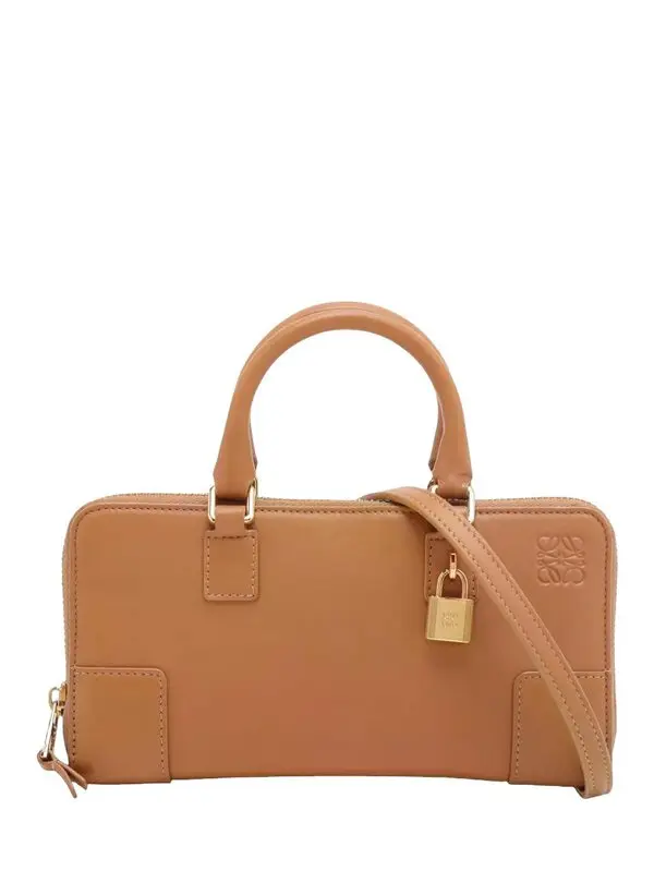 Loewe Leather Amazona Pouch Satchel - Brown
