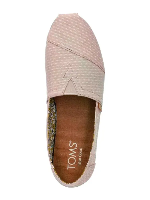 Toms Alpargata Polka-dot Slip-on Loafers - Pink