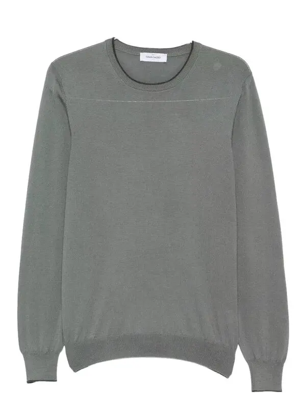 GRAN SASSO Elbow-patch Sweater - Grey