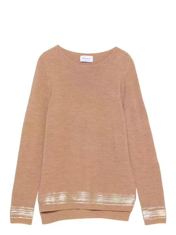 AROVESCIO Foil-print Pullover - Brown