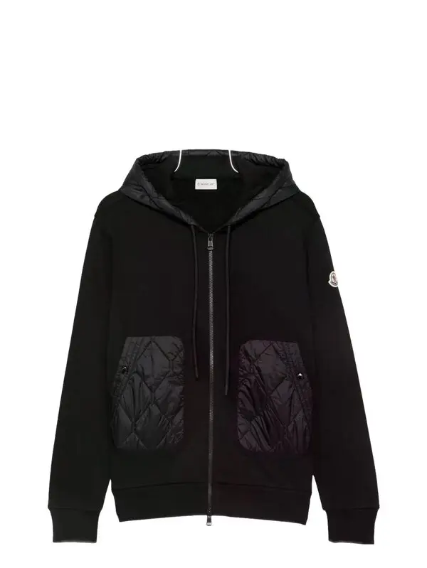 Moncler Padded-hood Hoodie - Black