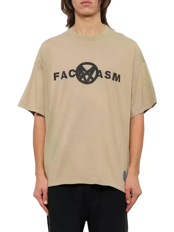 Facetasm Logo-print T-shirt - Neutrals