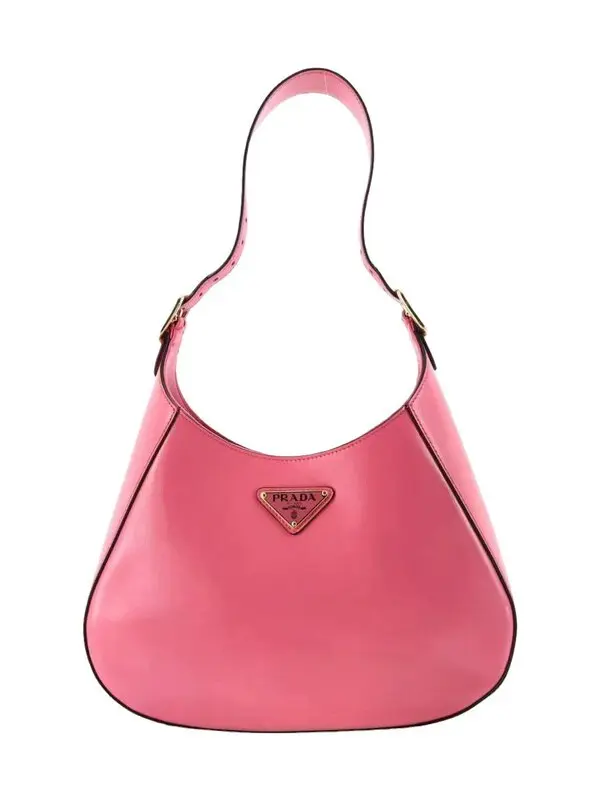 Prada Cleo Box Calf Medium Hobo Bag - Pink