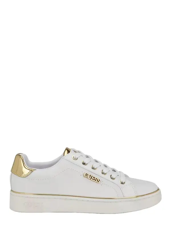 Guess Beckie Debossed 4g Logo Sneakers - White