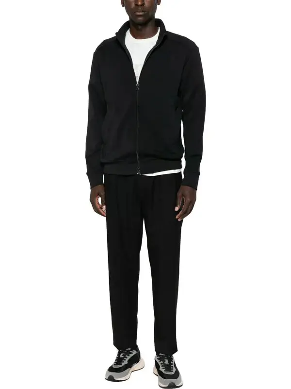Paul & Shark Zip-up High-neck Jacket - Black
