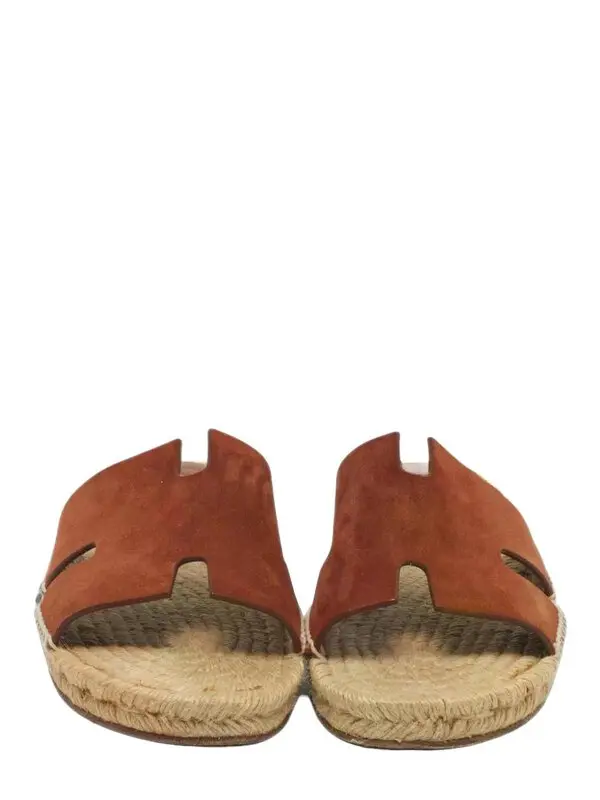 Hermès Antigua Flat Sandals - Brown