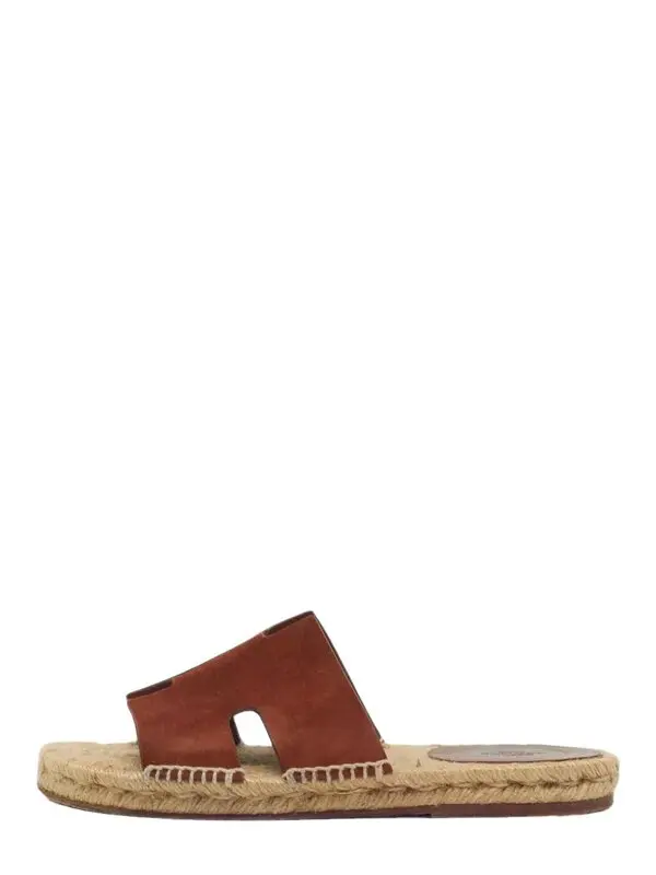 Hermès Antigua Flat Sandals - Brown