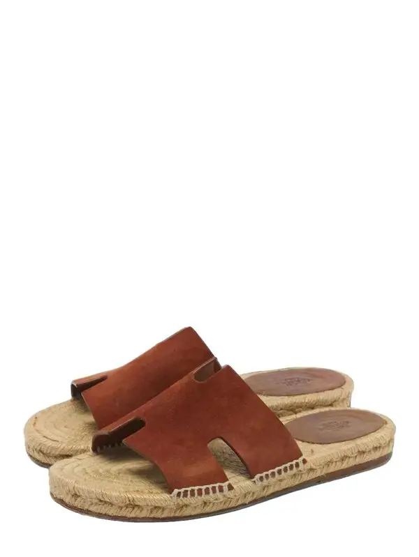 Hermès Antigua Flat Sandals - Brown