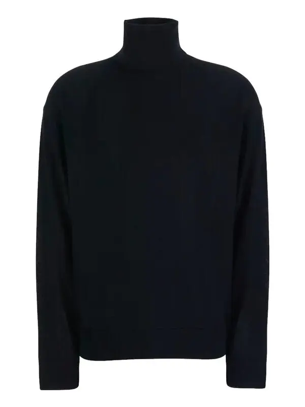SEMICOUTURE Freda Roll-neck Virgin Wool Sweater - Black