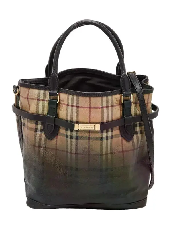 Burberry Haymarket Check Tote Bag - Neutrals