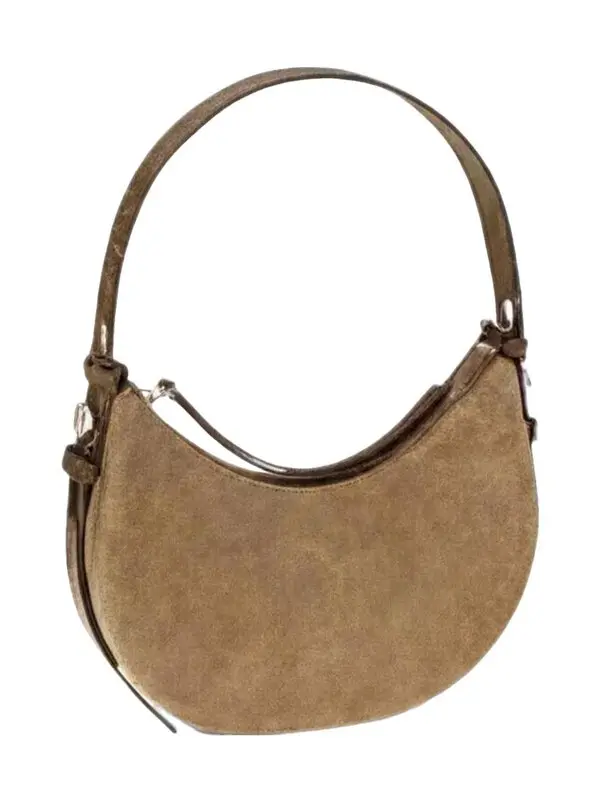 Tory Burch Romy Suede Half Moon Bag - Neutrals