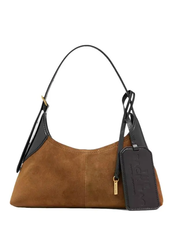 Marc Jacobs Belted Sack Bag In Suede - Brown