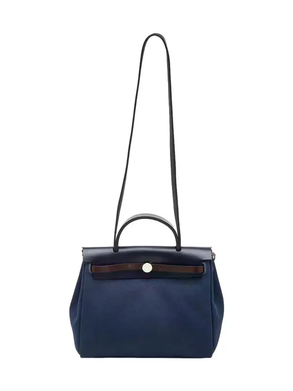Hermès Herbag Zip Clou De Selle Tote Bag - Blue