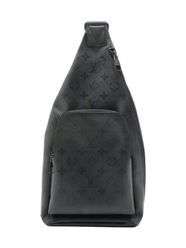 LOUIS VUITTON Monogram Midnight Duo Sling Crossbody Bag - Black