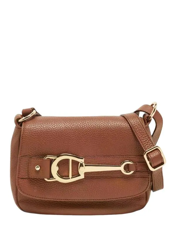 AIGNER Logo-buckle Flap Mini Bag - Brown
