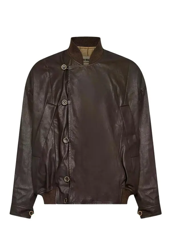UMA WANG Jovan Off-centre Button-placket Jacket - Brown