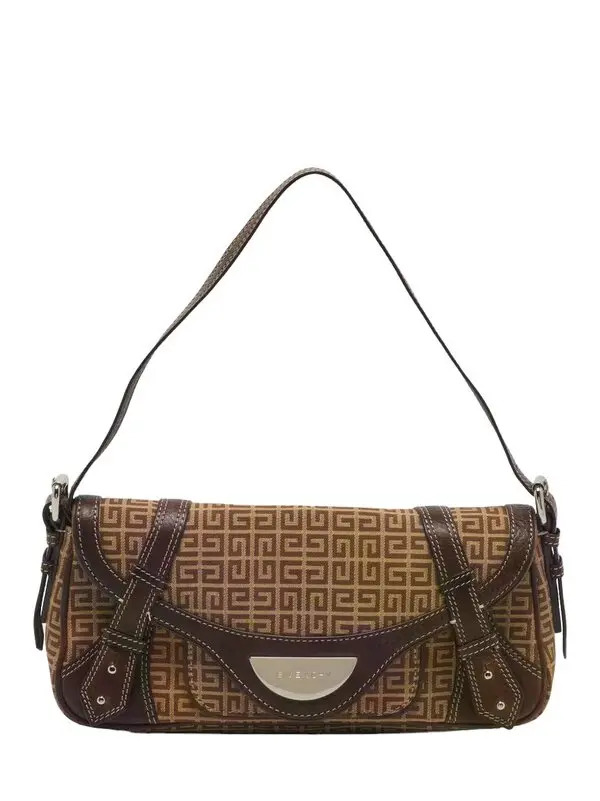 Givenchy 4g Jacquard Shoulder Bag - Brown