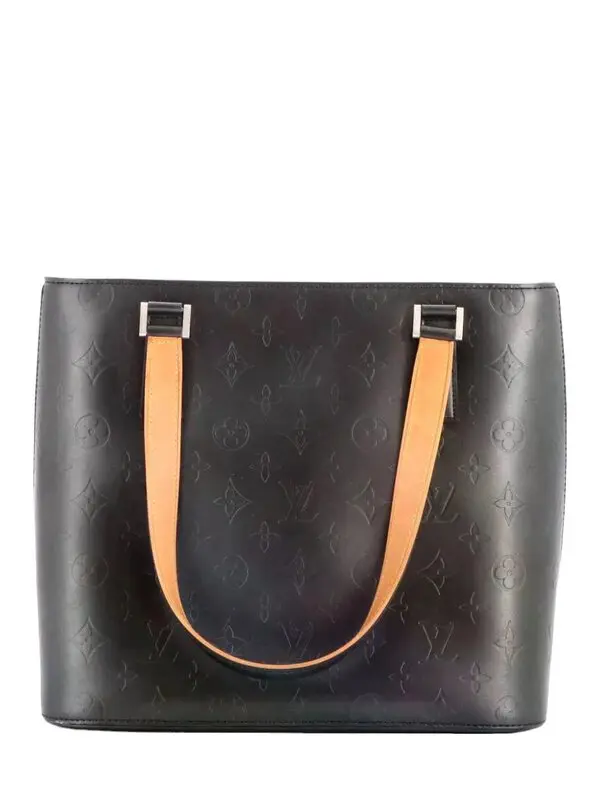 LOUIS VUITTON Mat Stockton Monogram Vernis Tote Bag - Grey