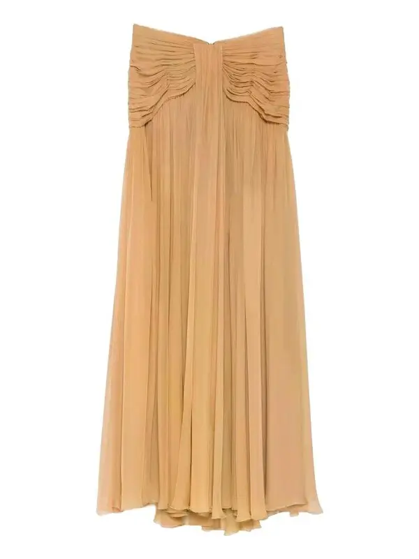 Zuhair Murad Draped Slit Skirt - Neutrals