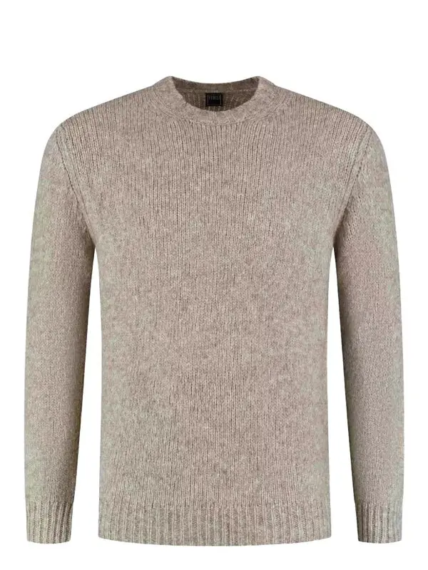 Fedeli Chunky-knit Crew-neck Sweater - Neutrals