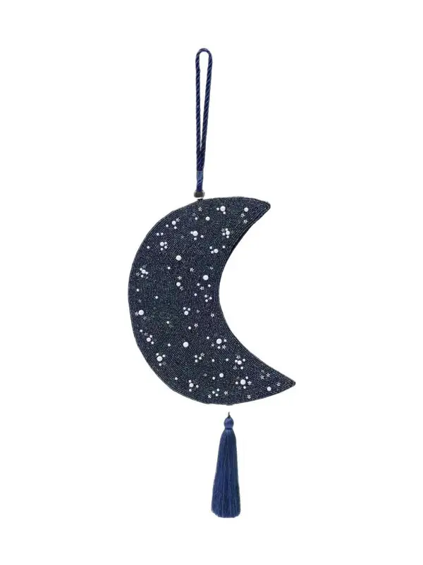 SIMONMILLER Beaded Crescent Wristlet Bag - Blue