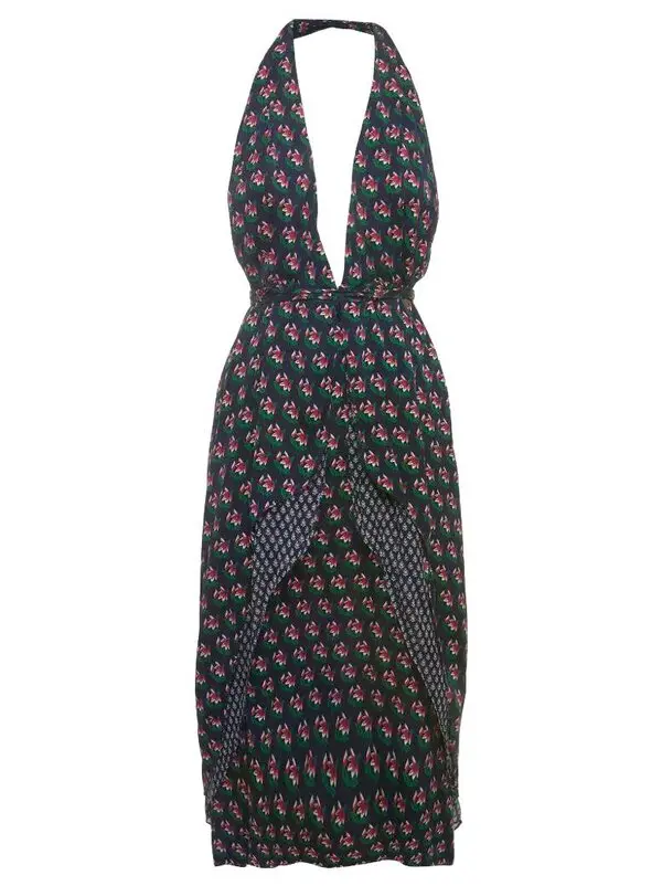 Diane Von Furstenberg Leyland Floral-print A-line Midi Dress - Blue