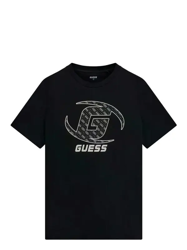 Guess Slim-fit Logo T-shirt - Black