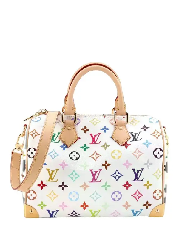 LOUIS VUITTON X Takashi Murakami Speedy Soft Bandouliere Bag Monogram Multicolor 25 Satchel - Multicolour