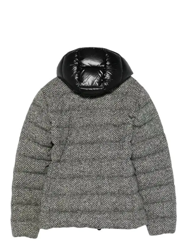 Moncler Herringbone Puffer Jacket - Grey
