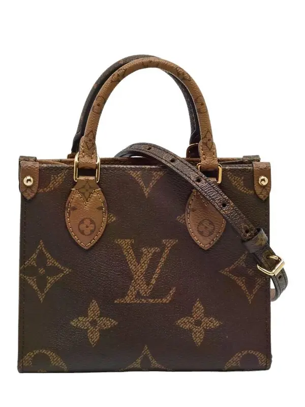 LOUIS VUITTON Monogram Giant Reverse Canvas Onthego Tote Bag - Brown