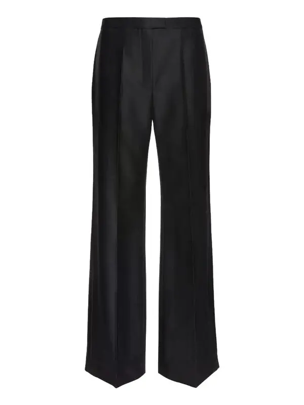 Magda Butrym Tuxedo-stripe Straight-leg Trousers - Black