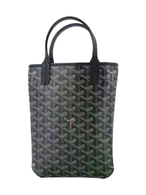 Goyard Poitiers Coated Canvas Mini Tote Bag - Black