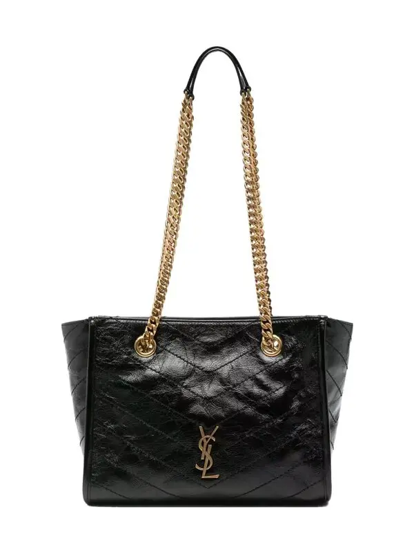 Saint Laurent Cassandre Quilted Shoulder Bag - Black