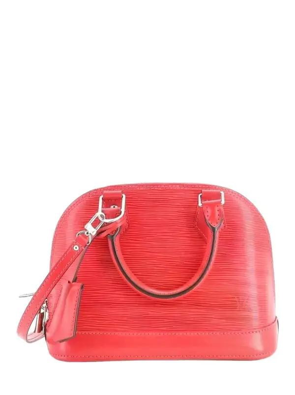 LOUIS VUITTON Alma Handbag Epi Leather Bb Satchel - Red