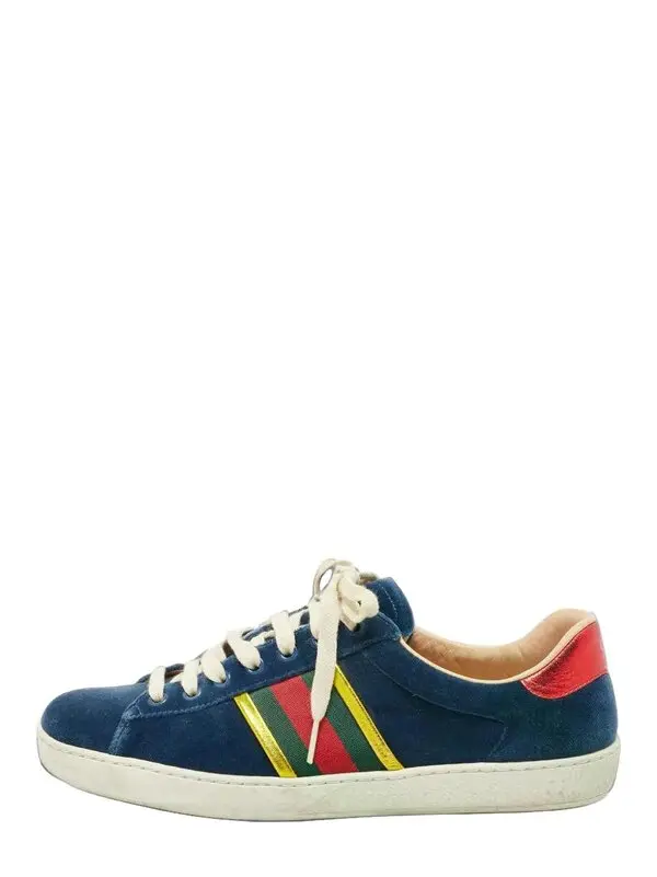 Gucci Ace Velvet Sneakers - Blue