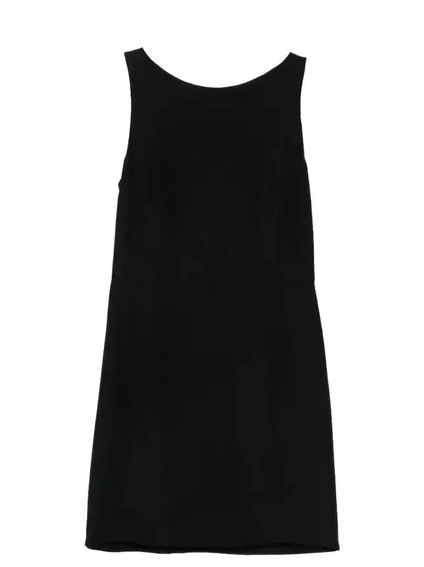 Moschino 2000s Bow-detail Cut-out Mini Dress - Black