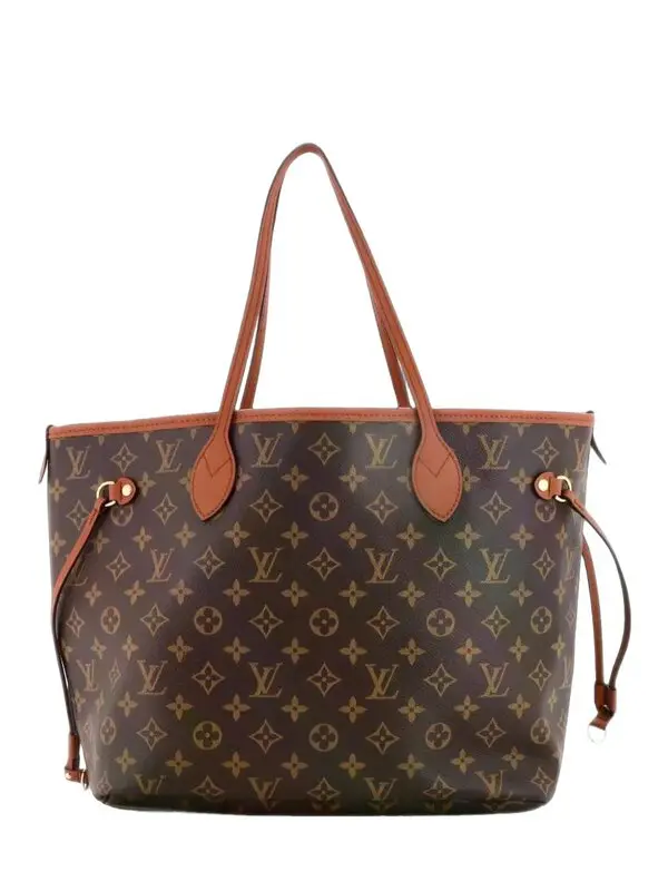LOUIS VUITTON Monogram Canvas And Leather Mm Tote Bag - Brown