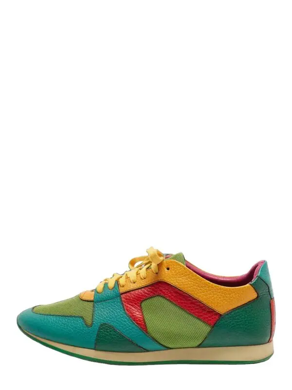 Burberry Panelled Low-top Sneakers - Green