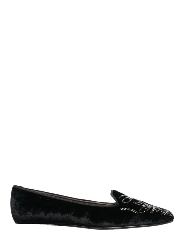 CastaÑer Round-toe Flat - Black