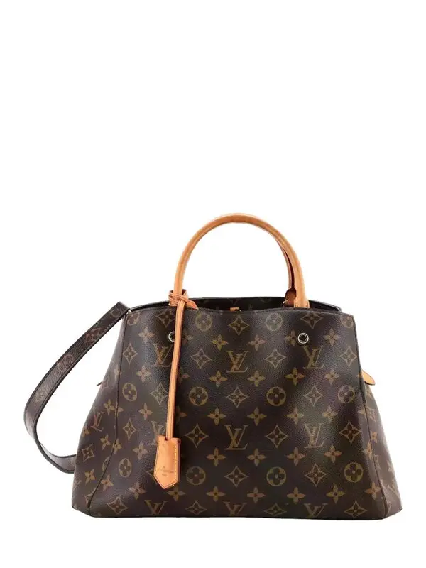 LOUIS VUITTON Montaigne Handbag Monogram Canvas Mm Tote Bag - Brown