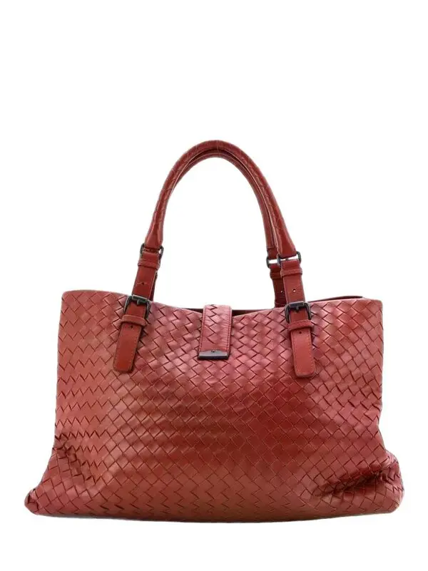Bottega Veneta Intrecciato Nappa Roma Tote Bag - Brown