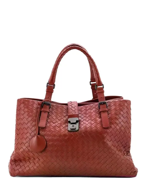 Bottega Veneta Intrecciato Nappa Roma Tote Bag - Brown