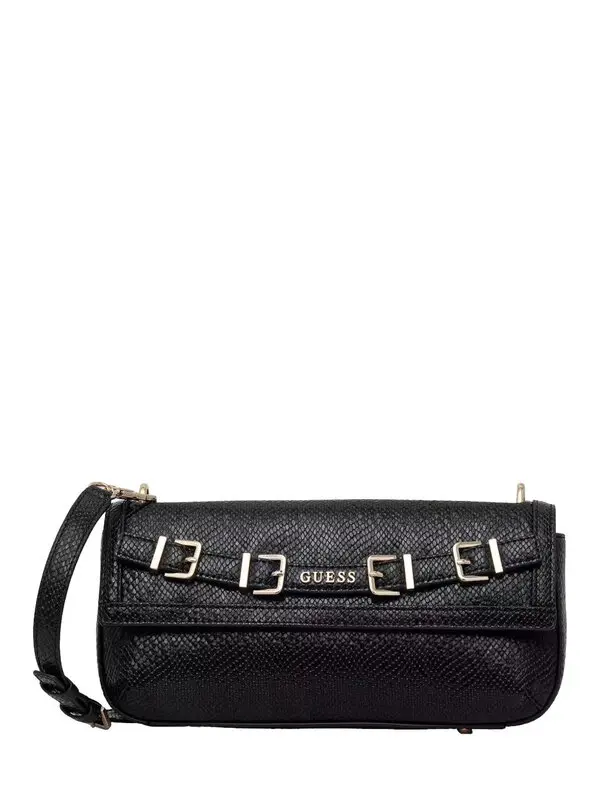 Guess Buckle-detail Shoulder Bag - Black