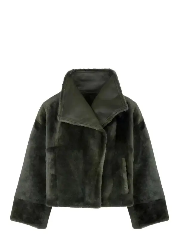 YVES SALOMON Reversible Shearling Jacket - Green